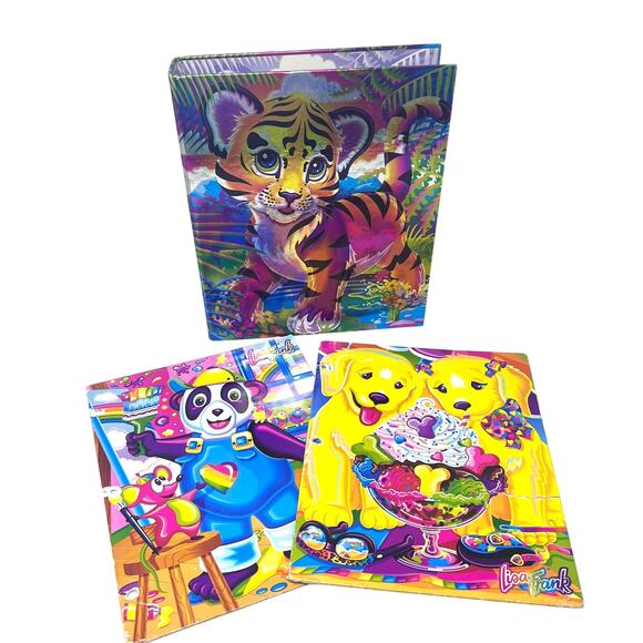 Lisa Frank | Accessories | Lisa Frank Vtg Tiger Cub 3 Ring Binder Y2k 2 ...